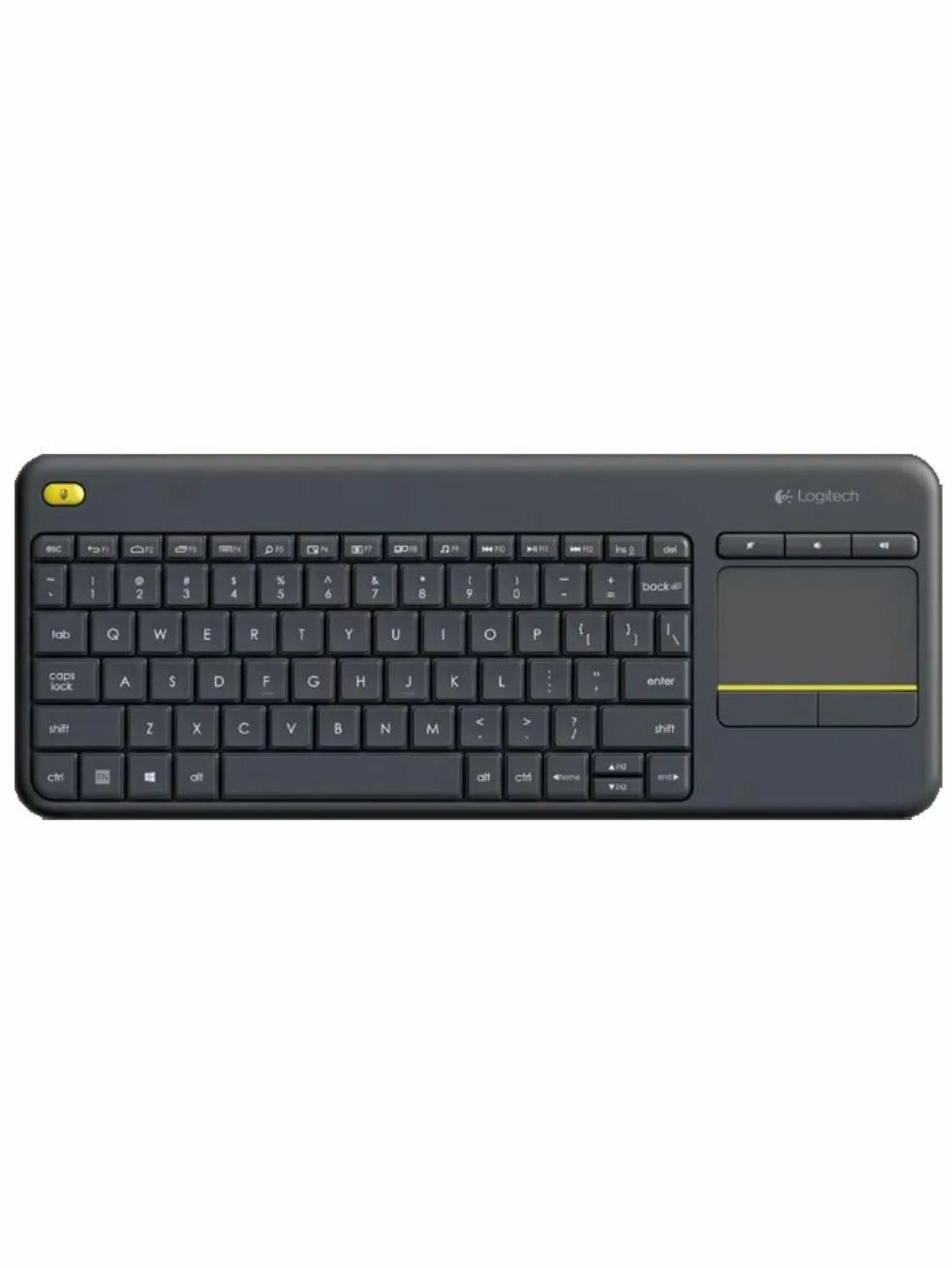 Клавиатура Logitech K400 Plus USB, клавиши - 85 шт.