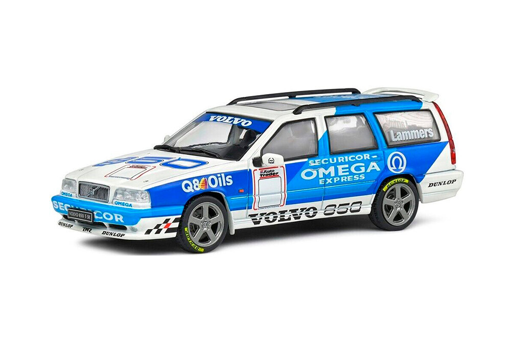 Модель коллекционная SOLIDO Volvo 850 T-5R tribute white/blue
