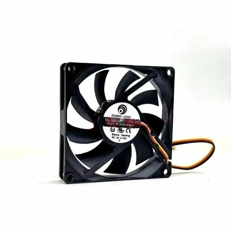 POWER LOGIC PLA08010S05L 8010 5V 0.15A Втулка с 3-проводным вентилятором охлаждения -