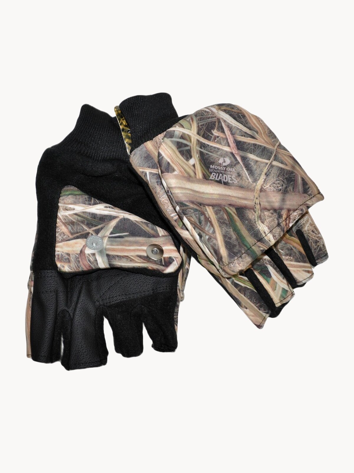 Варежки-перчатки рыболовные, с откидным верхом (камуфляж 3)