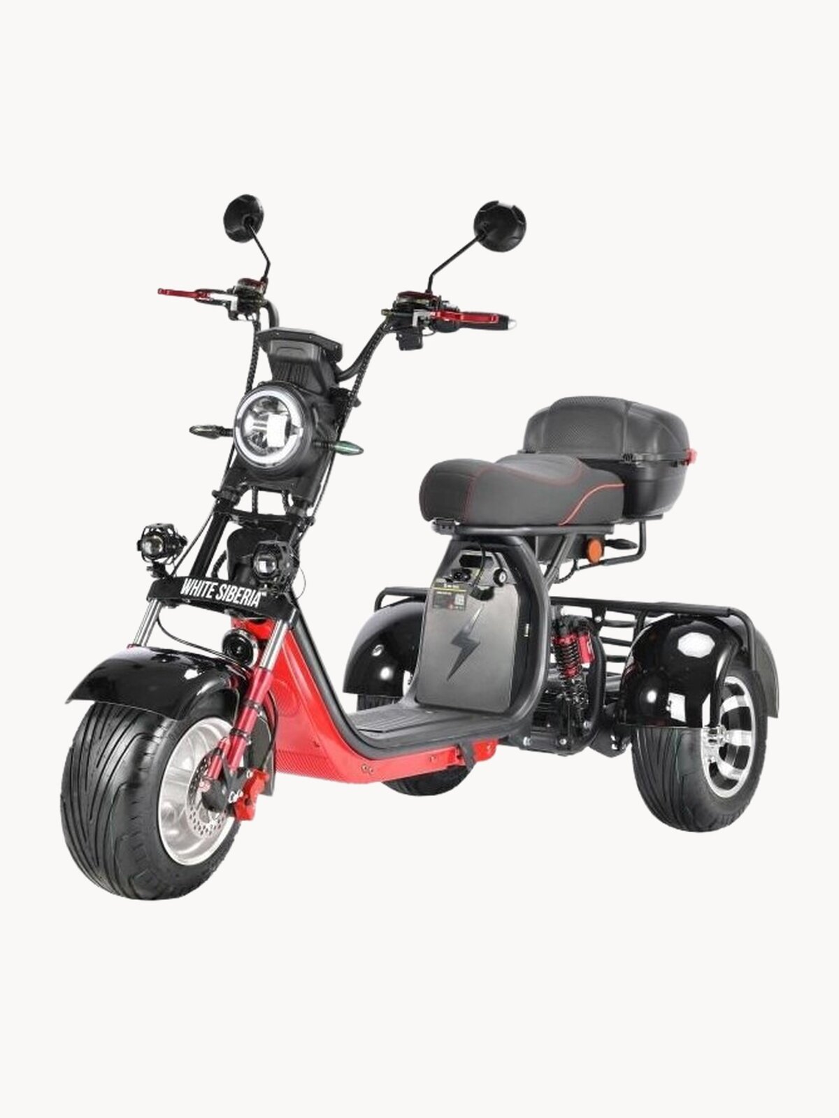 Электроскутер WHITE SIBERIA PRO TRIKE 3000W (Черный) сборка РФ