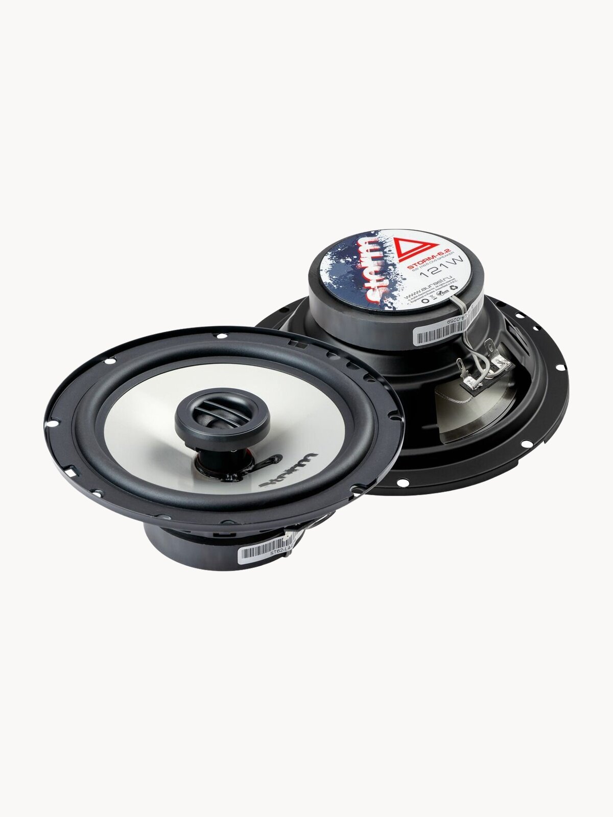Колонки автомобильные акустика SQ Aura STORM-6.2, коаксиальная, 2 полосы, 16 см, 90дБ, 61Вт
