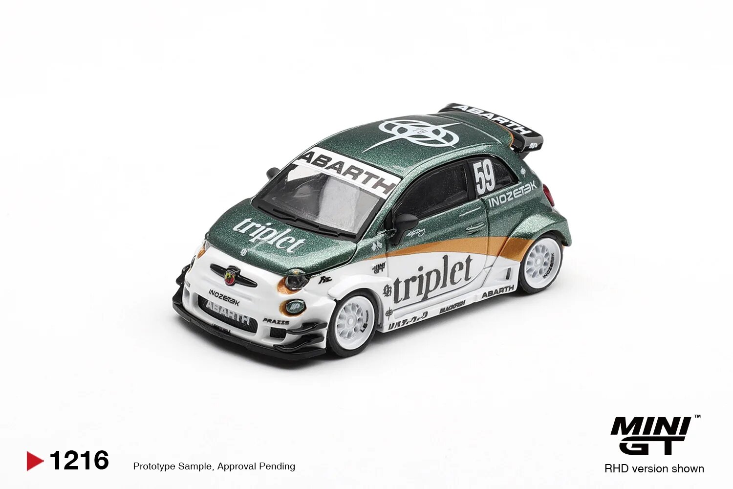 TSM MODEL масштабная модель автомобиля 1:64 Abarth 595 LB-WORKS TY Edition 1216
