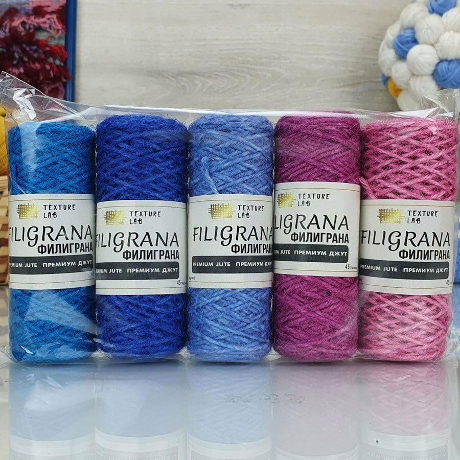 Пряжа Texture lab FILIGRANA 16 ассорти (5 мотков)