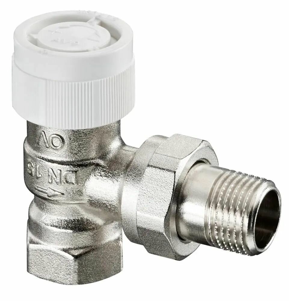 Вентиль для термостатов, Oventrop серия "AV 6", 1/2" М30х1,5 угловой арт. 1183764