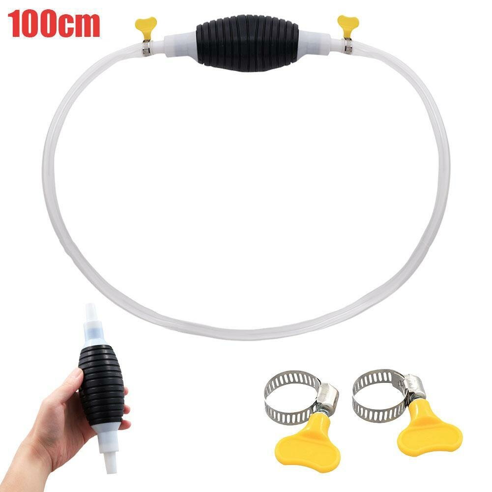 Насос для перекачки жидкости (топлива) / Шланг с грушей для перекачки бензина / Со шлангом 1M