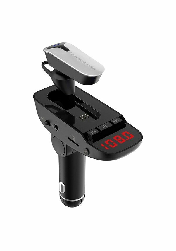 Jedx-er9 2-в-1 автомобильная Bluetooth-гарнитура с MP3-плеером и FM-передатчиком