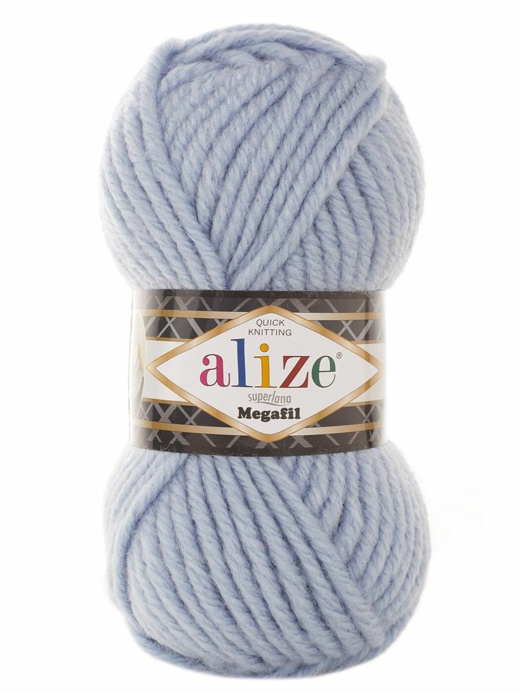 Пряжа Superlana Megafil 480 (5 мотков), 25% шерсть 75% акрил