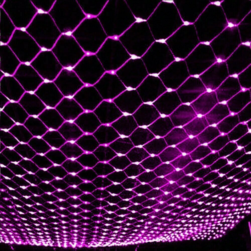 BTTO Электрогирлянда уличная Сетка Светодиодная 96 ламп, 1.5 м, питание От сети 220В, 1 шт