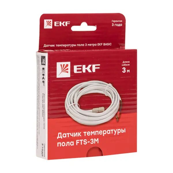 Датчик температуры для теплого пола EKF Basic цвет белый