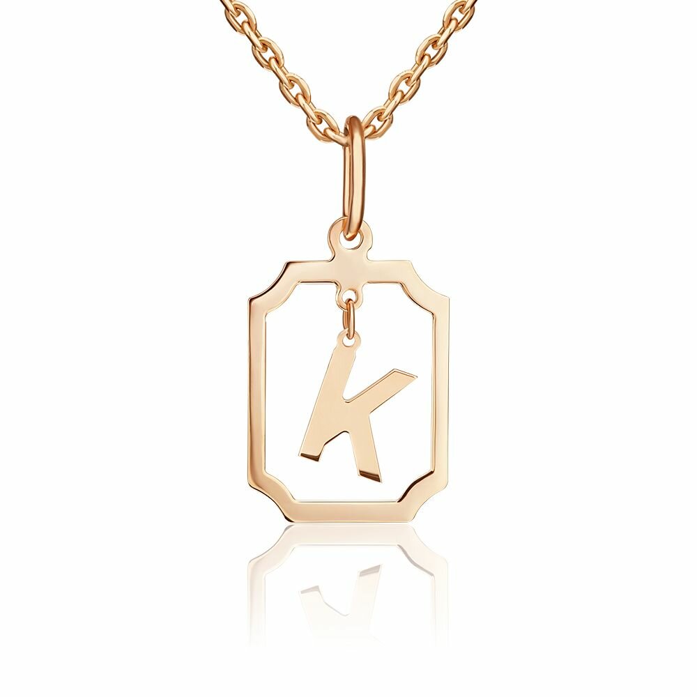 Подвеска, красное золото, 585 проба