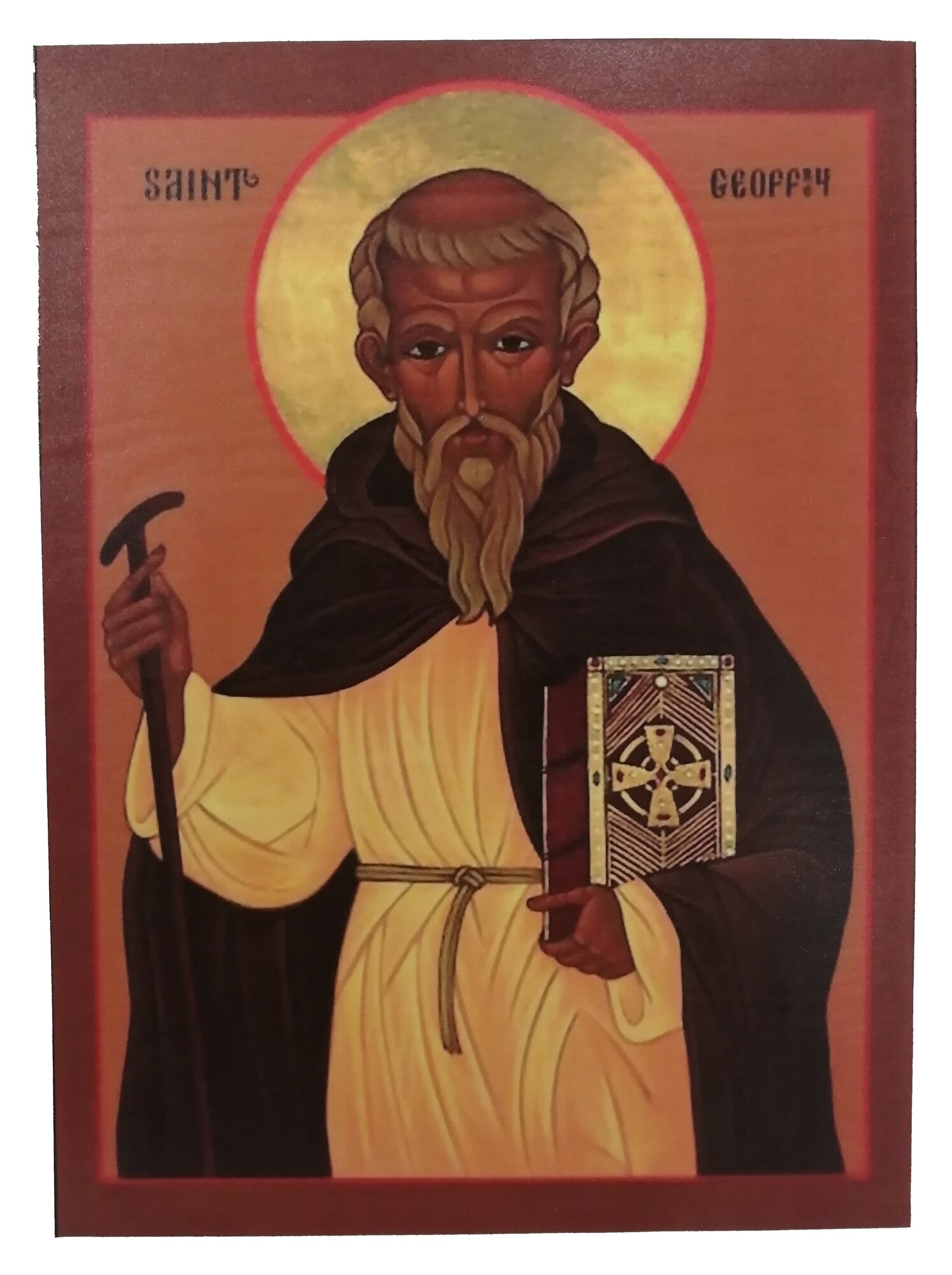 Достопочтенный Джеффри (Кеолфрид), аббат Уирмута и Джарроу - православная икона