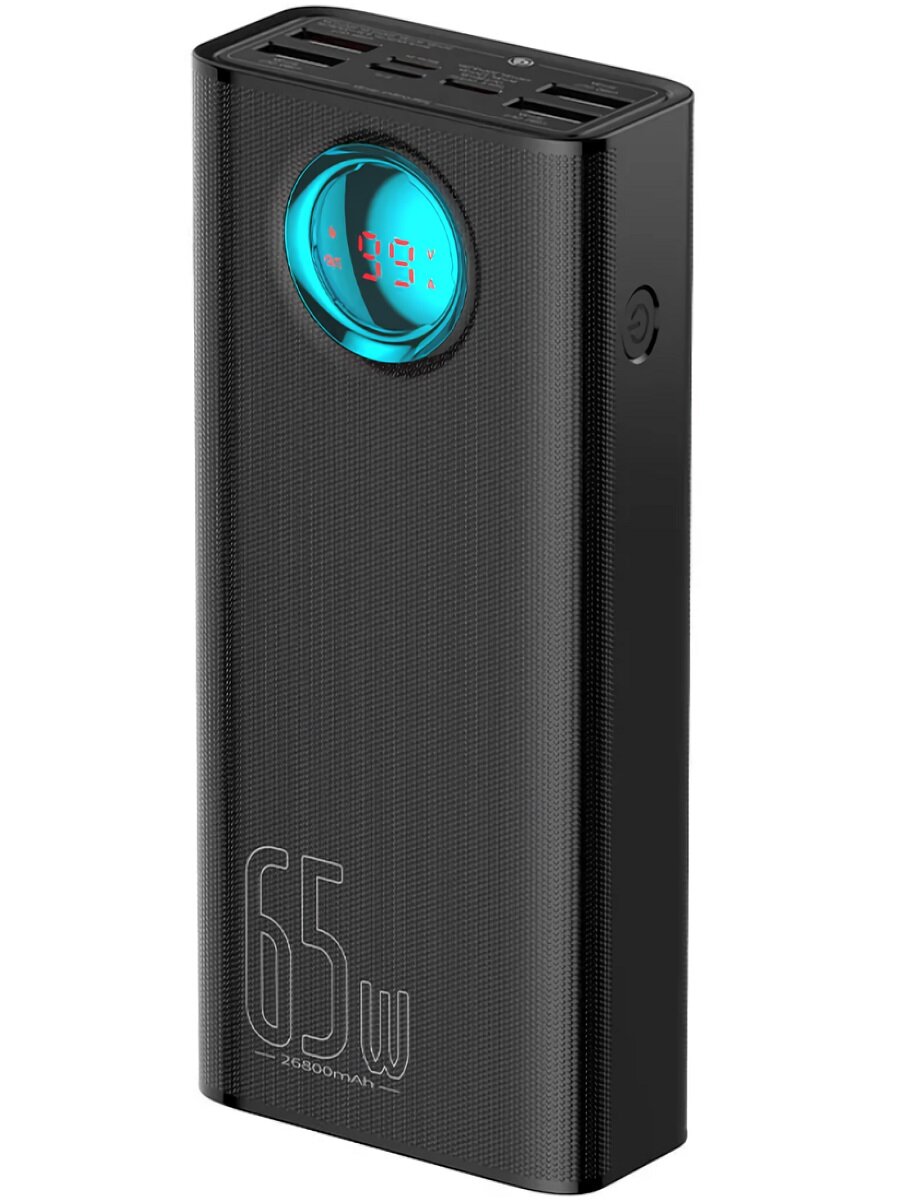 Портативный аккумулятор 26800 мАч Baseus Amblight Digital Display Fast Charge Cluster Black (P10022402113-00)