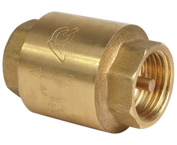 Обратный клапан AQUALINK с латунным сердечником, 3/4" гг