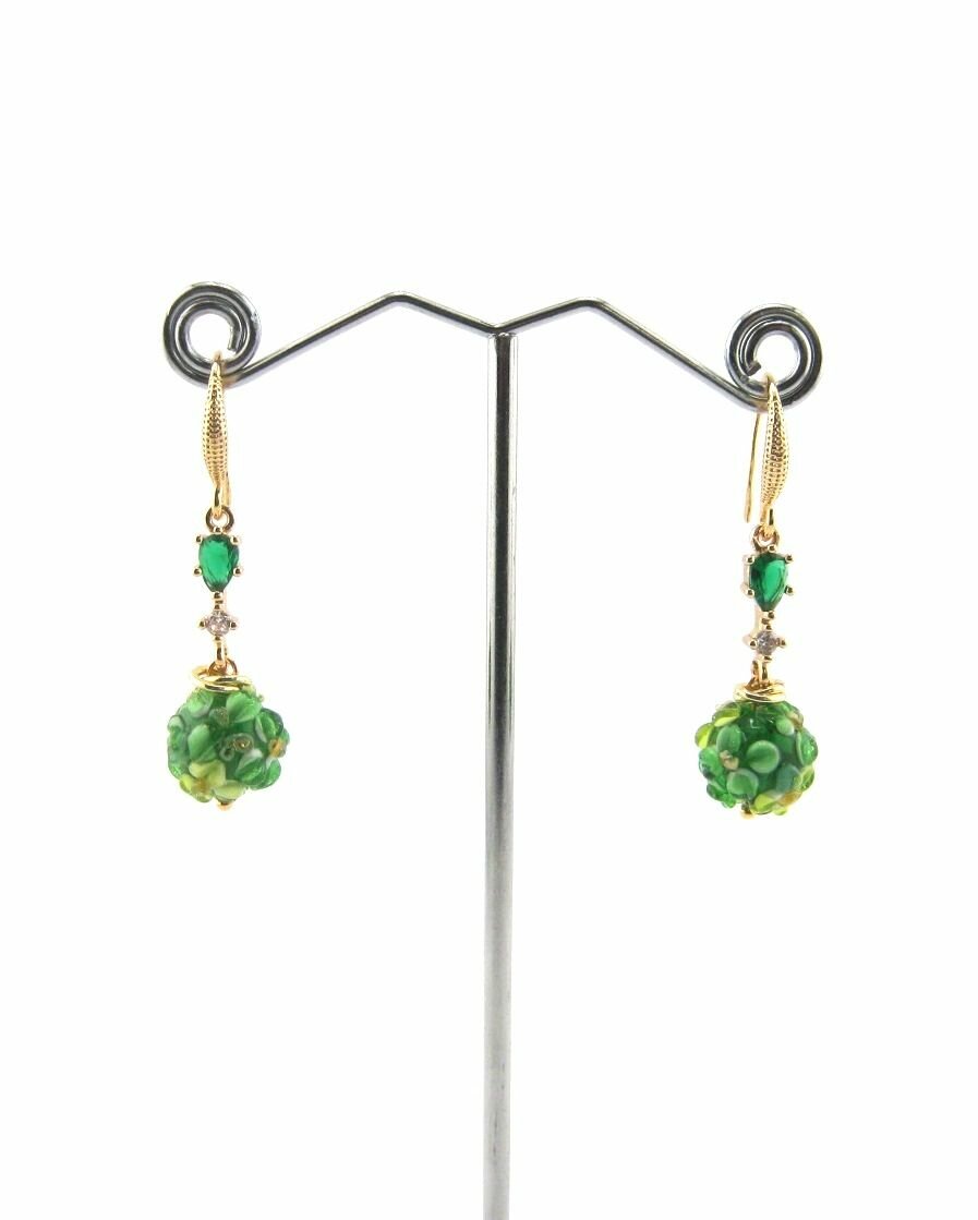 Серьги, стекло