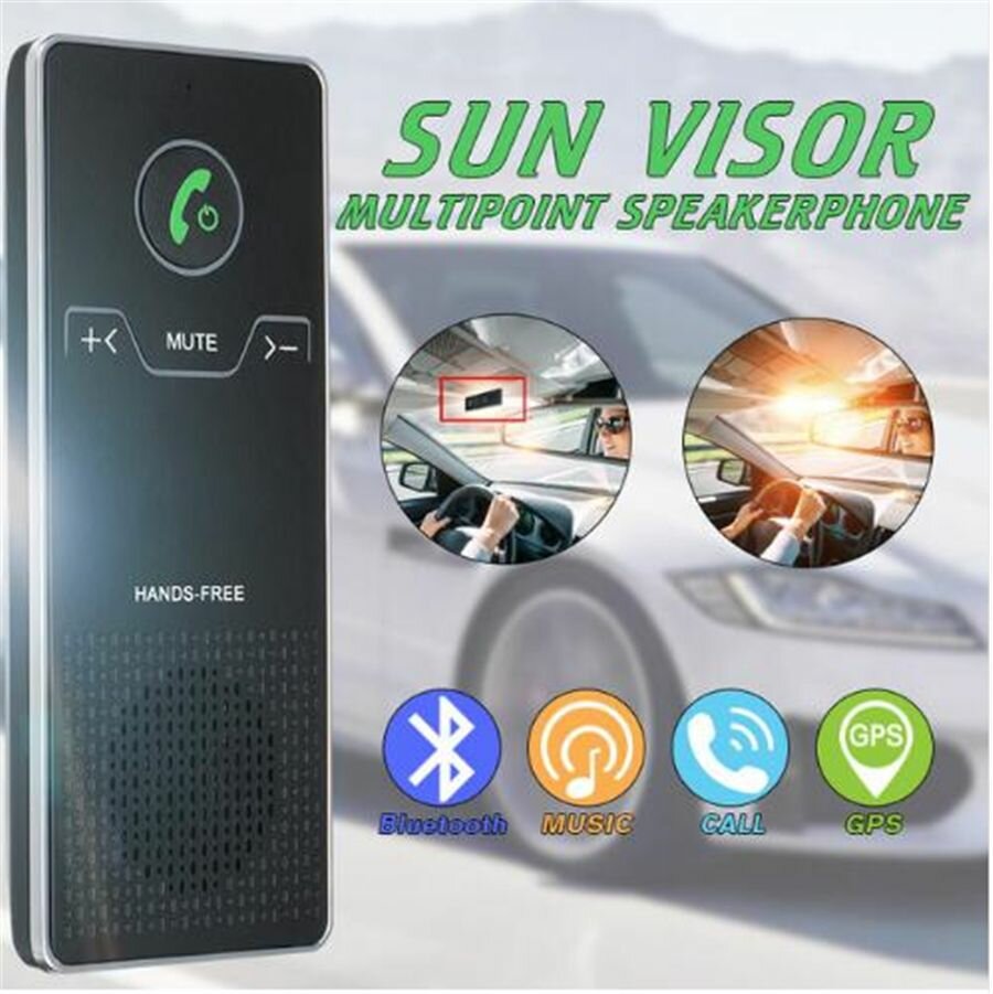 Беспроводная Bluetooth-гарнитура для автомобиля, автомобильный комплект громкой связи, динамик, крепление на воздуховод