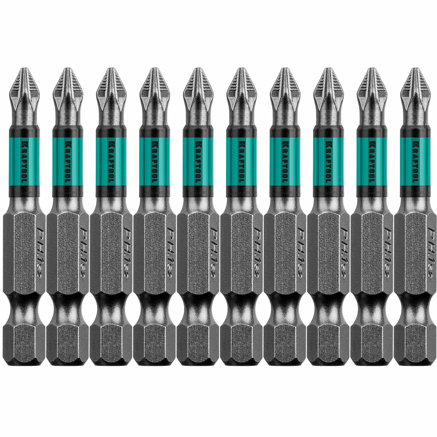 Биты KRAFTOOL Optimum, PH1, 50 мм, 10 штук 26122-1-50-10