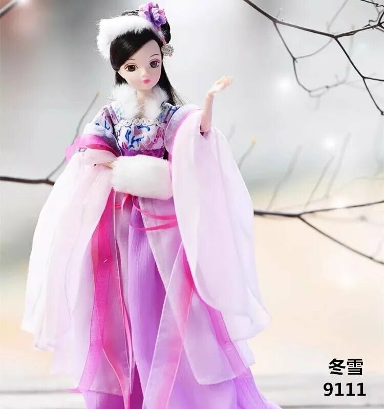 Кукла BJD Toys Kurhn 28 см 14 подвижных суставов Китайский древний костюм мифический детский подарок для девочек. без оригинальной коробки