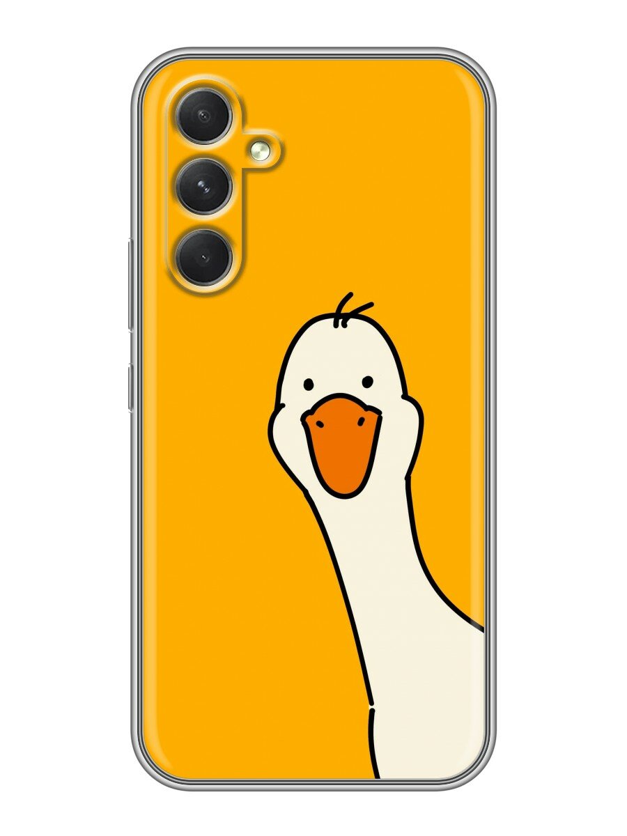 Чехол для Samsung Galaxy A54 5G с принтом Смешная утка (Самсунг Галакси А54 5G)