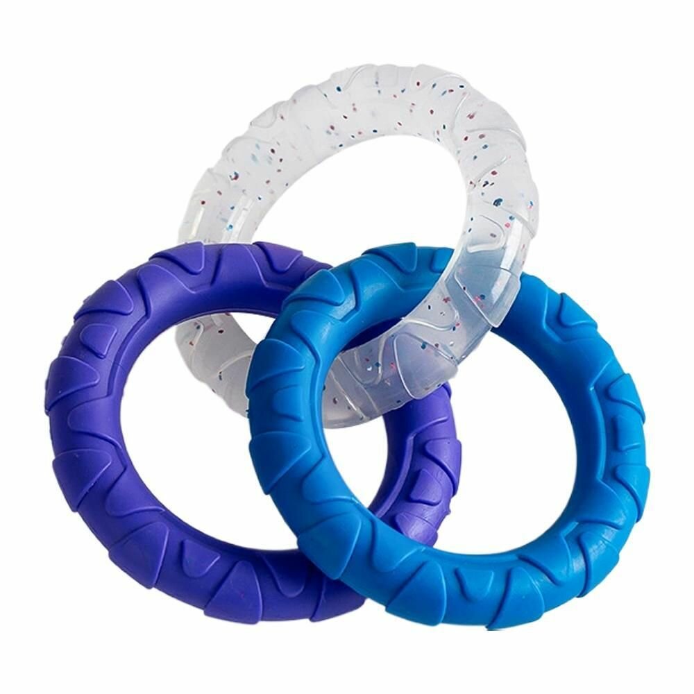 Кольцо для собак пуллер, игрушка для собак мелких пород и средних пород, прочное и легкое,9.5 см