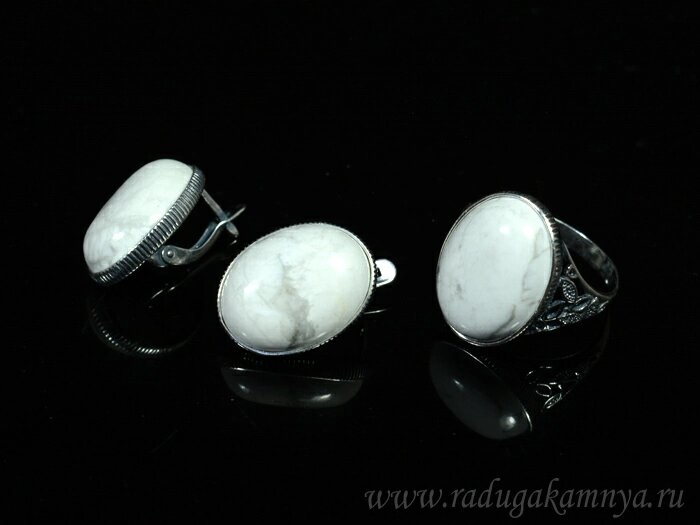 Серьги, кахолонг