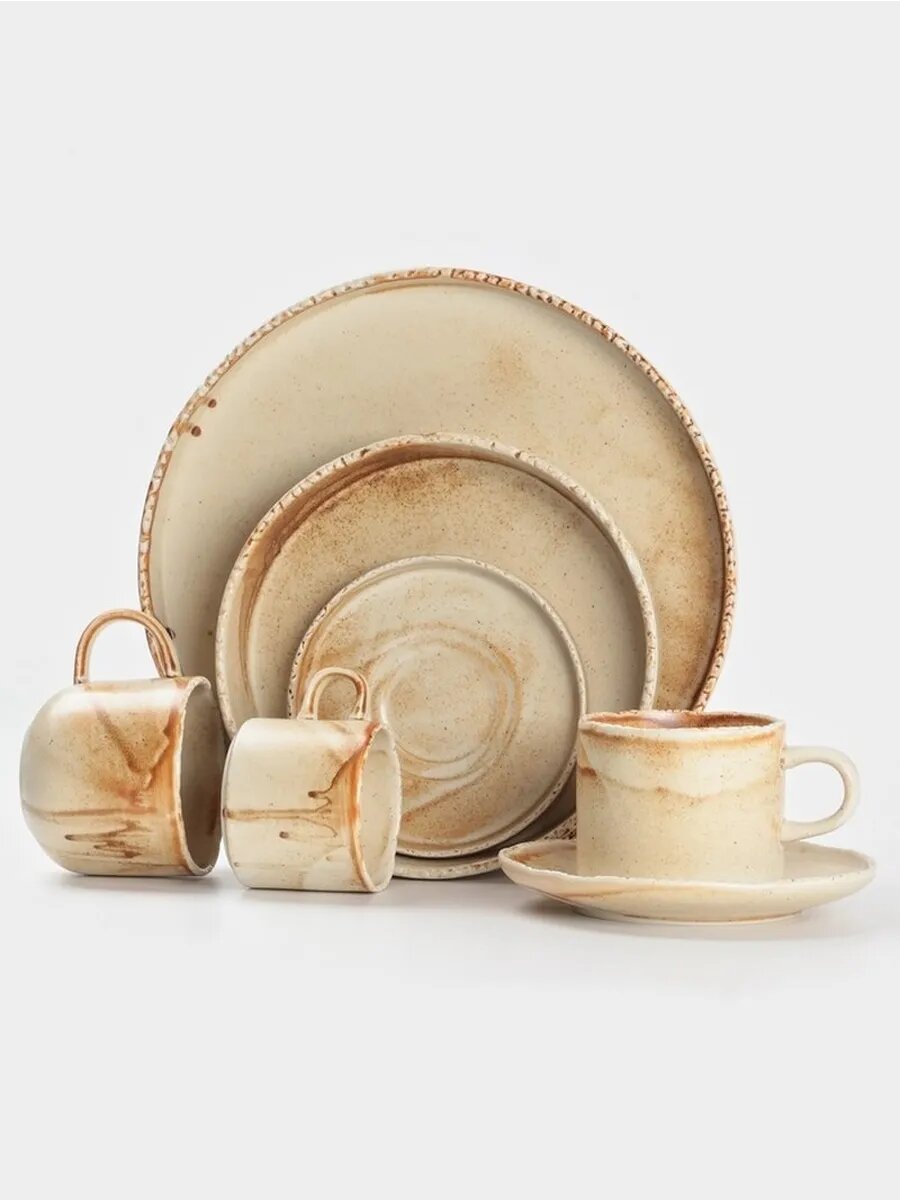 Глубокая тарелка в стиле Organic Brown