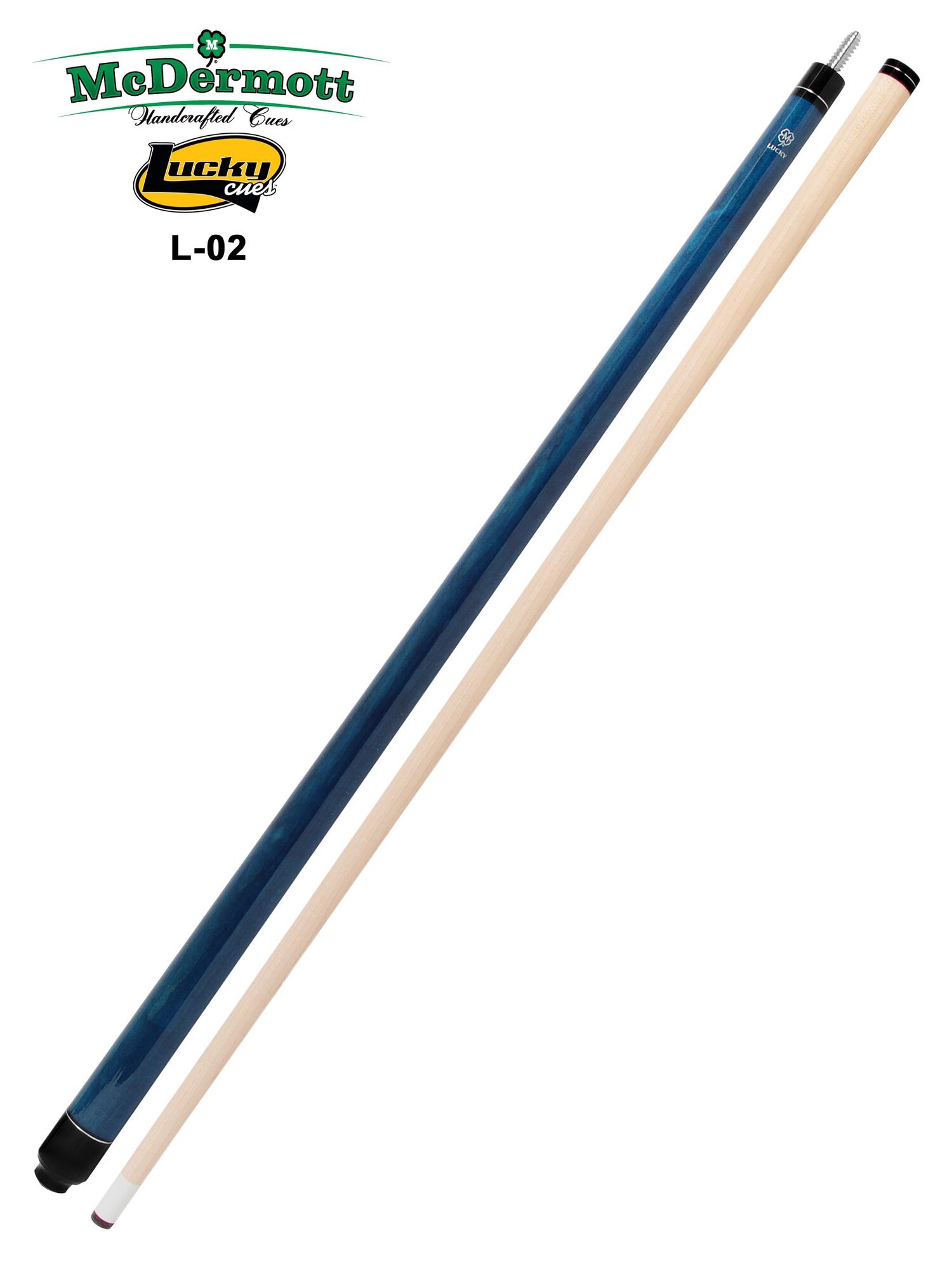 Кий бильярдный для американского пула McDermott Lucky L02, двухсоставный