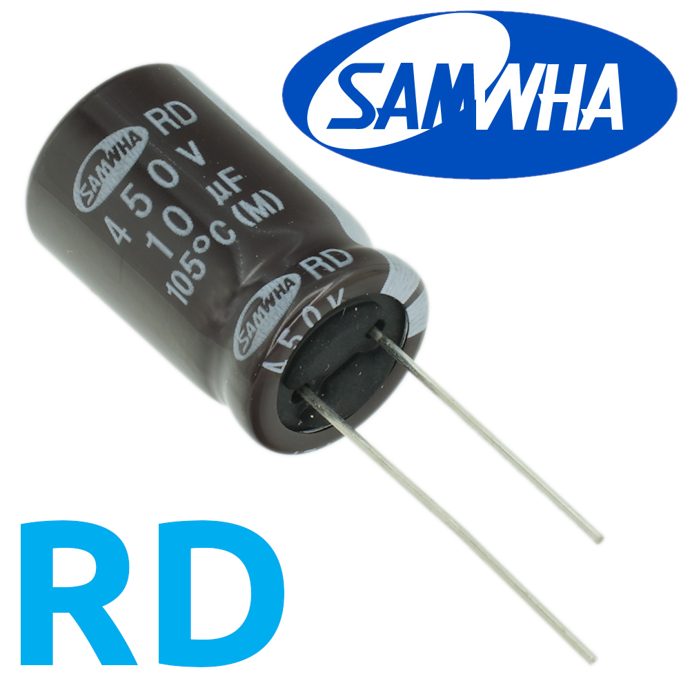 10мкФ 450В / RD / 12,5х20 / 105 С / конденсатор электролитический (1шт)