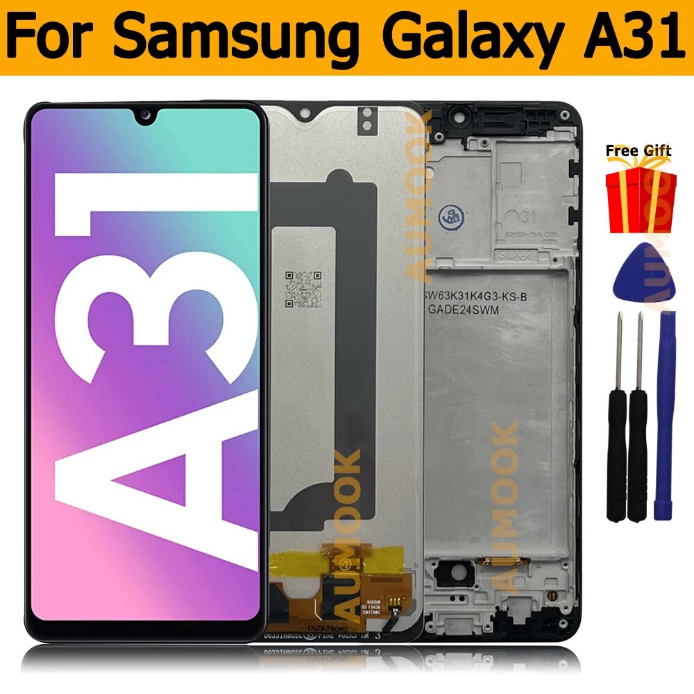OLED для Samsung Galaxy A31 ЖК-дисплей с цифровым преобразователем сенсорного экрана TFT With Frame
