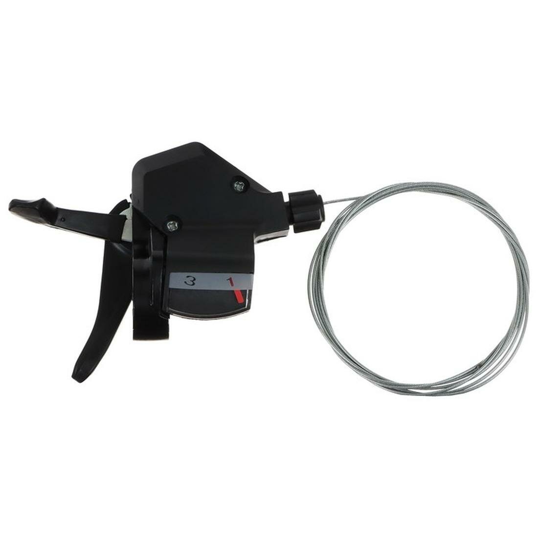 Шифтер SUNRUN SL-KD-30, передний, левый, 3 скорости, цвет черный