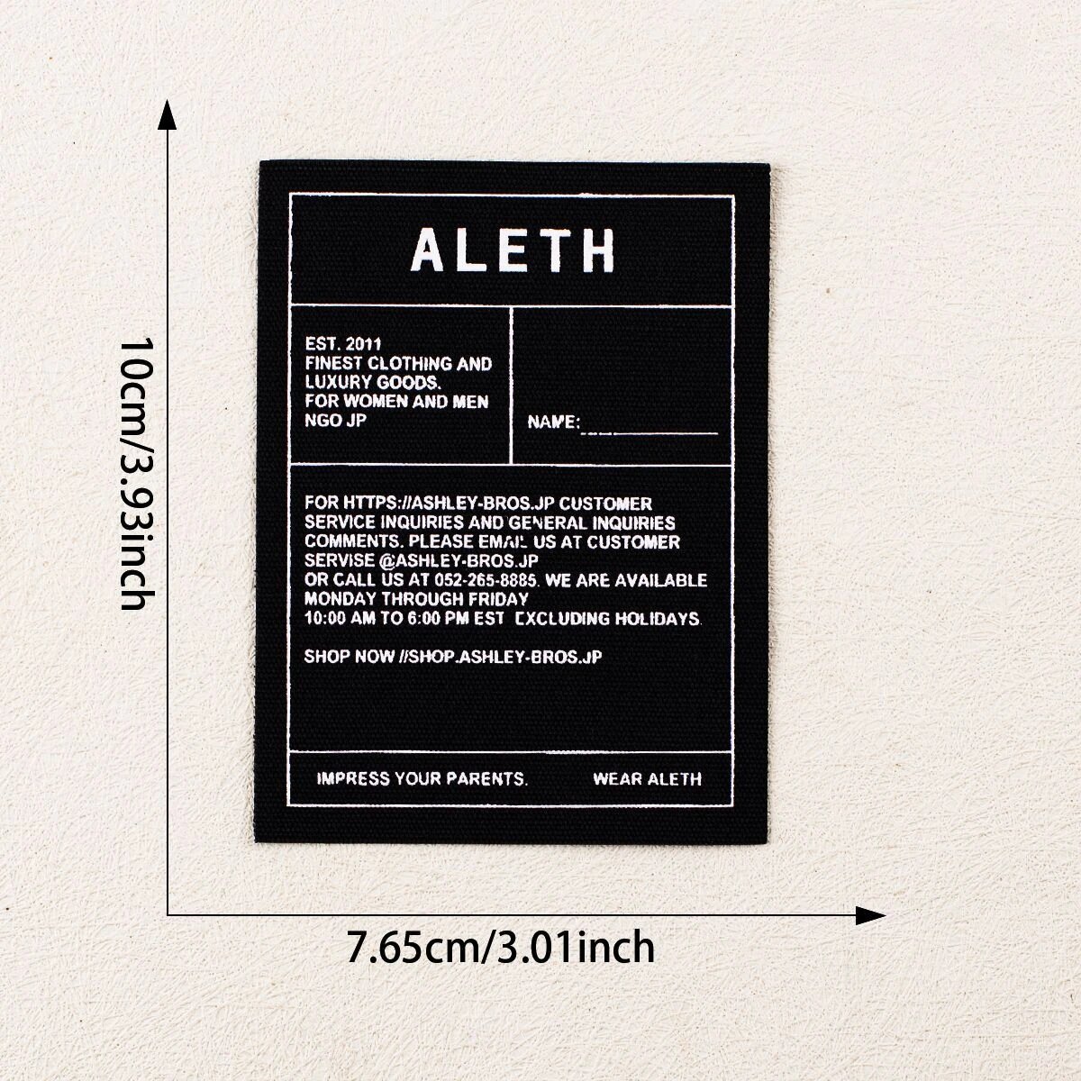 Декоративные тканевые этикетки с буквами для одежды 006