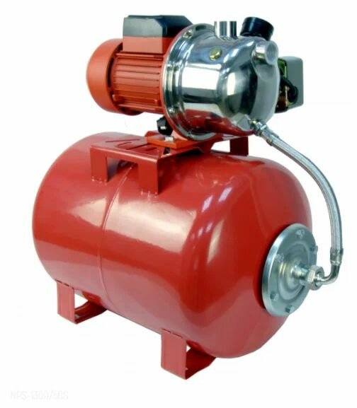 Насосная станция BRAIT NS-1000/50S (1000Вт,52л/мин, всас.8м, нап 50м, бак 50л, корп. насоса нерж.)18.5кг