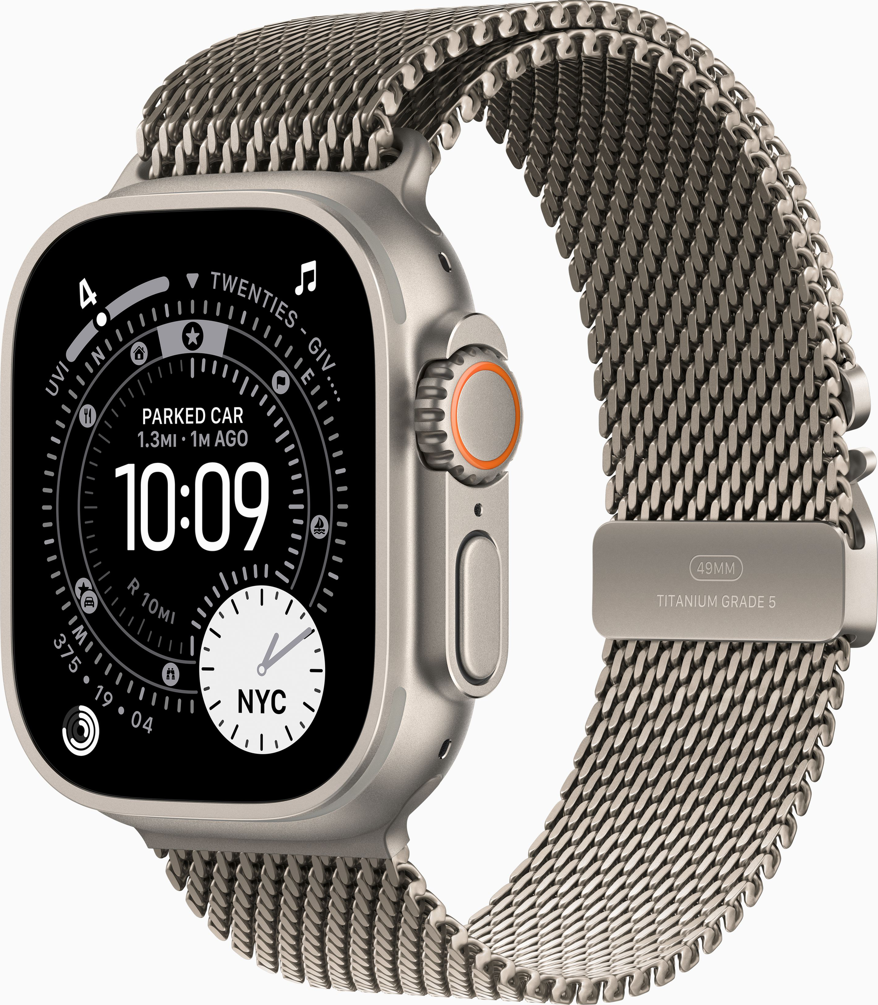 Умные часы Apple Watch Ultra 3 49 мм GPS + Cellular, Natural Titanium Case with Natural Milanese Loop S