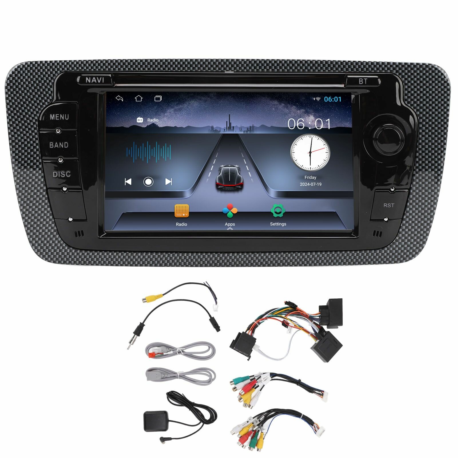 Автостереосистема 7 дюймов, Quad Core, 2GB RAM, 32GB ROM, GPS, Bluetooth, WiFi для Seat (2009-2013),