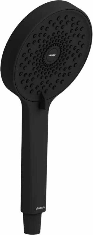 Душевая лейка Damixa Apollo 947020300 3 режима, лейка для душа, черная, матовая, круглая