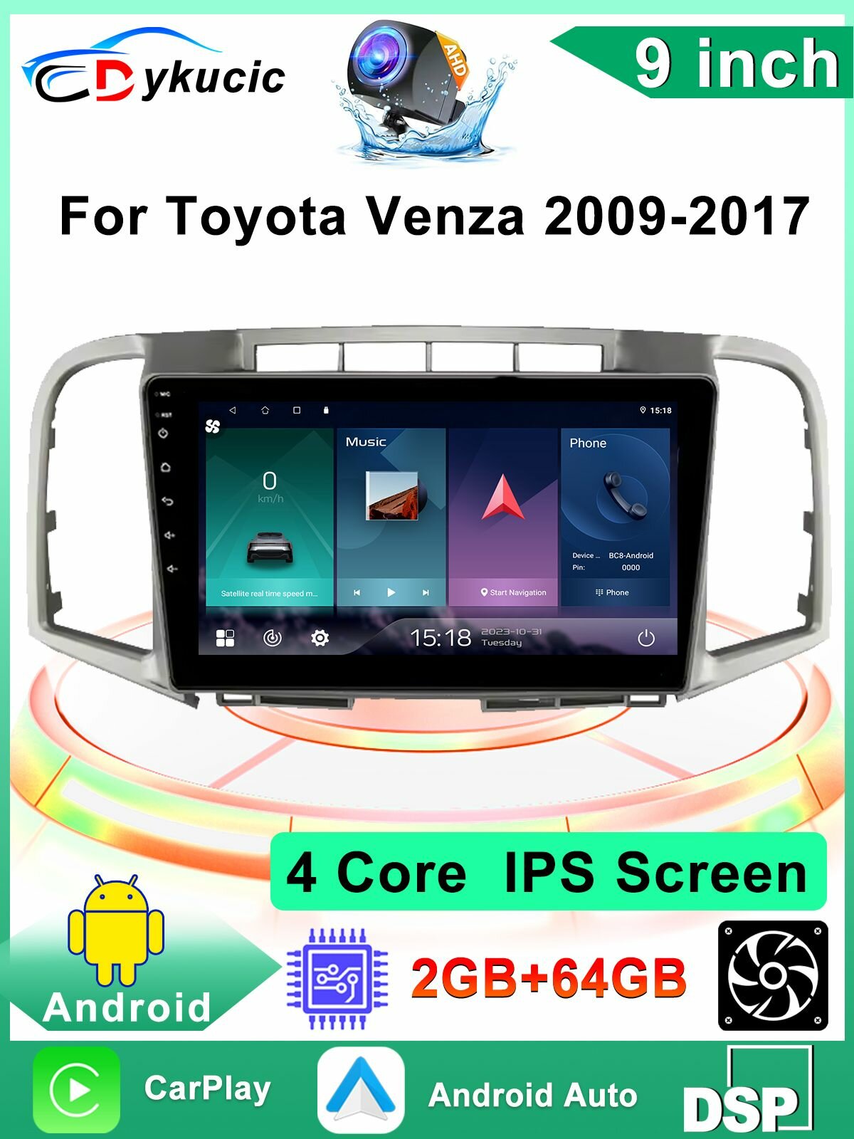 Магнитола для Toyota Venza 2009-2017