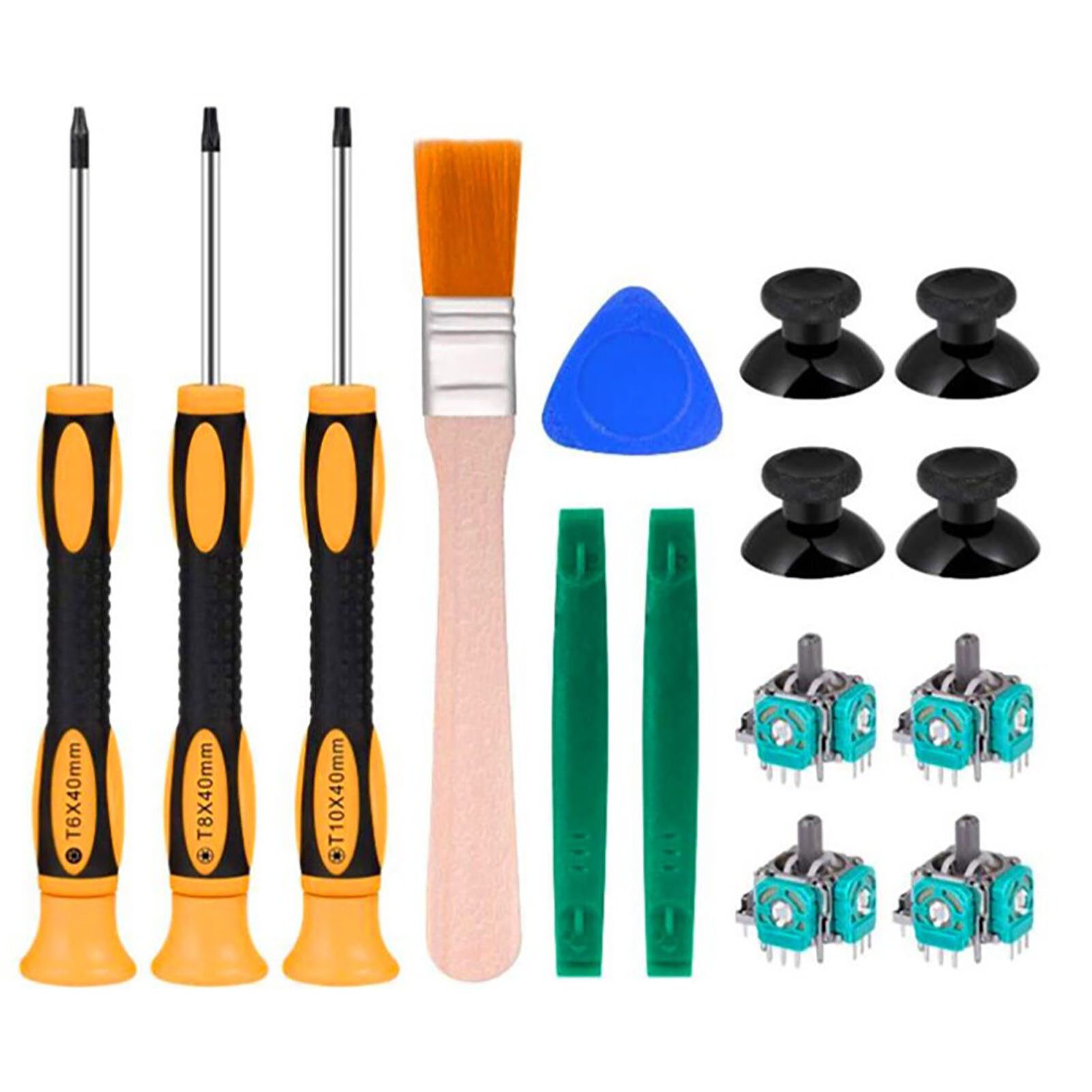 15pcs 3D Analog Joystick Replace Kit Professional Game Controller Disassembly for