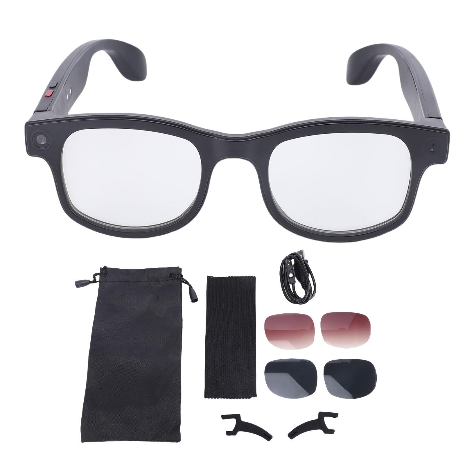 Умные очки AI с камерой Anti Shake 5MP HD 1080p видеозаписи с фотографией Взять солнцезащитные очки Bluetooth Bluetooth для путешествий для путешествий