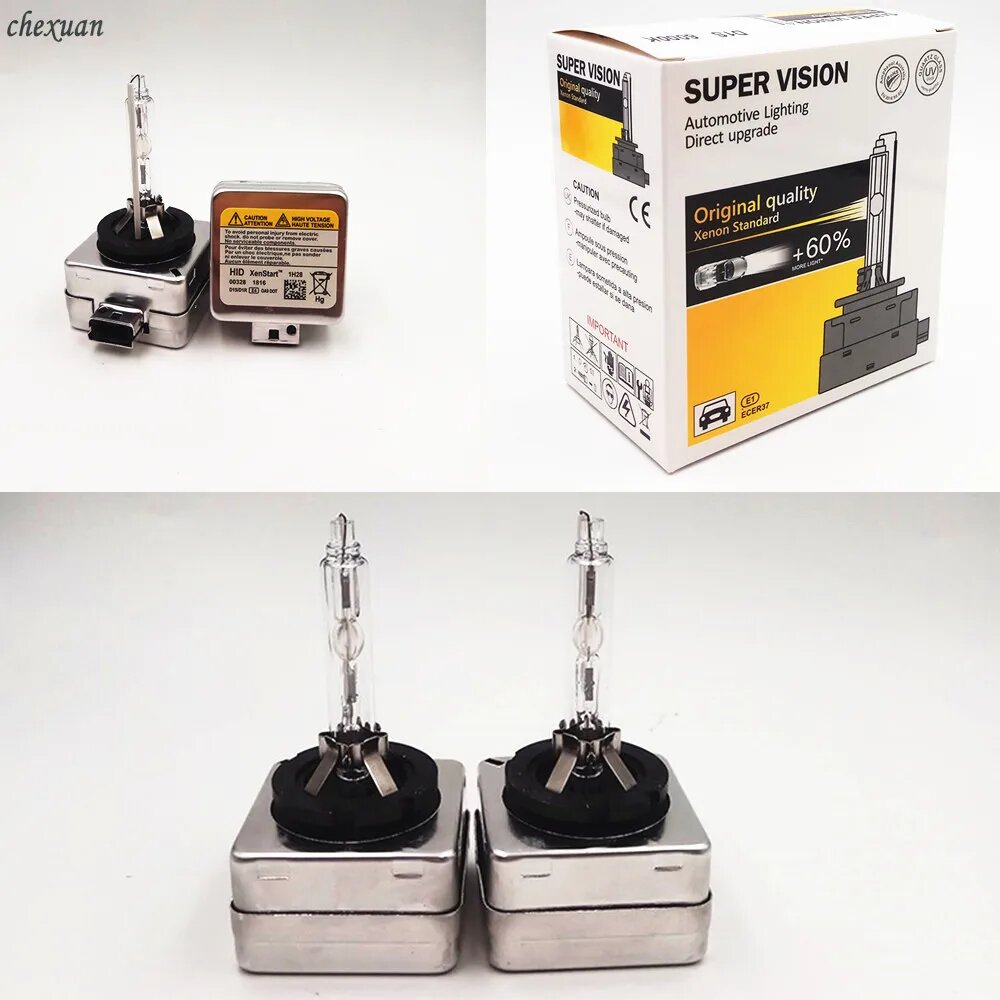 CSCSNL 2 шт. D1S D2S D3S D4S D1R D2R D3R D4R Ксеноновые лампы HID для 4300K White Yellow, D1S