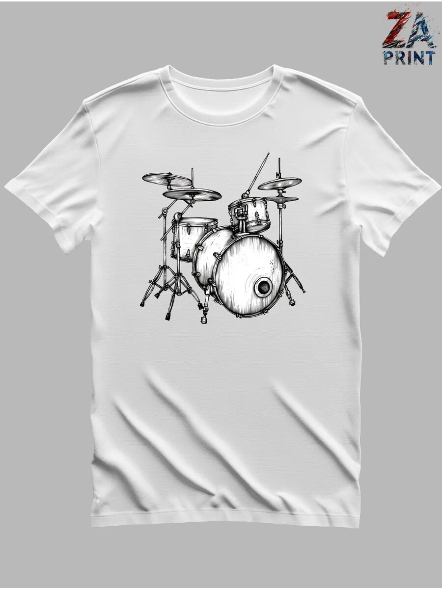 Футболка музыка барабаны