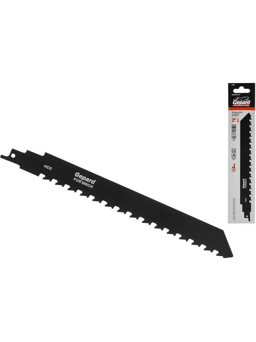 Полотно для сабельной пилы GEPARD по кирпичу S 240 мм (GP0644-01)
