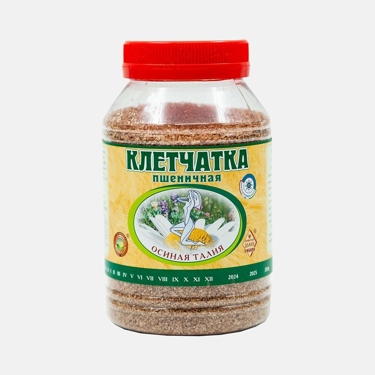 Зерновой продукт Золотые Злаки Сибири "Клетчатка пшеничная", Осиная талия, 180 г