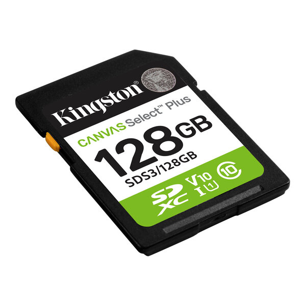 Карта памяти SDXC 128Gb Kingston Canvas Select Plus UHS-I A1 (150 Mb/s R/W)