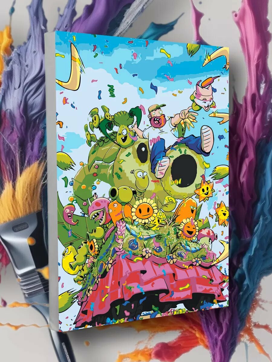 Картина по номерам Plants vs Zombie