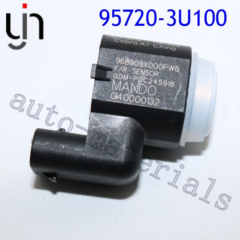 4 шт, датчик парковки PDC 4MS271H7C 95720-3U100 95720-3W100 для Kia 957203U100 95720-3W100, белый, черный цвет, белый
