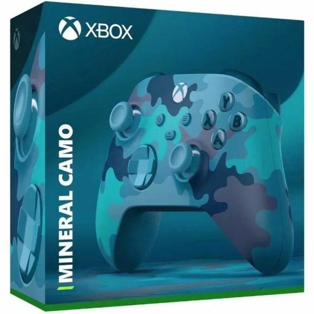 Геймпад Xbox Series/ One Wireless Controller (Minerale Camo / Синий Камуфляж)