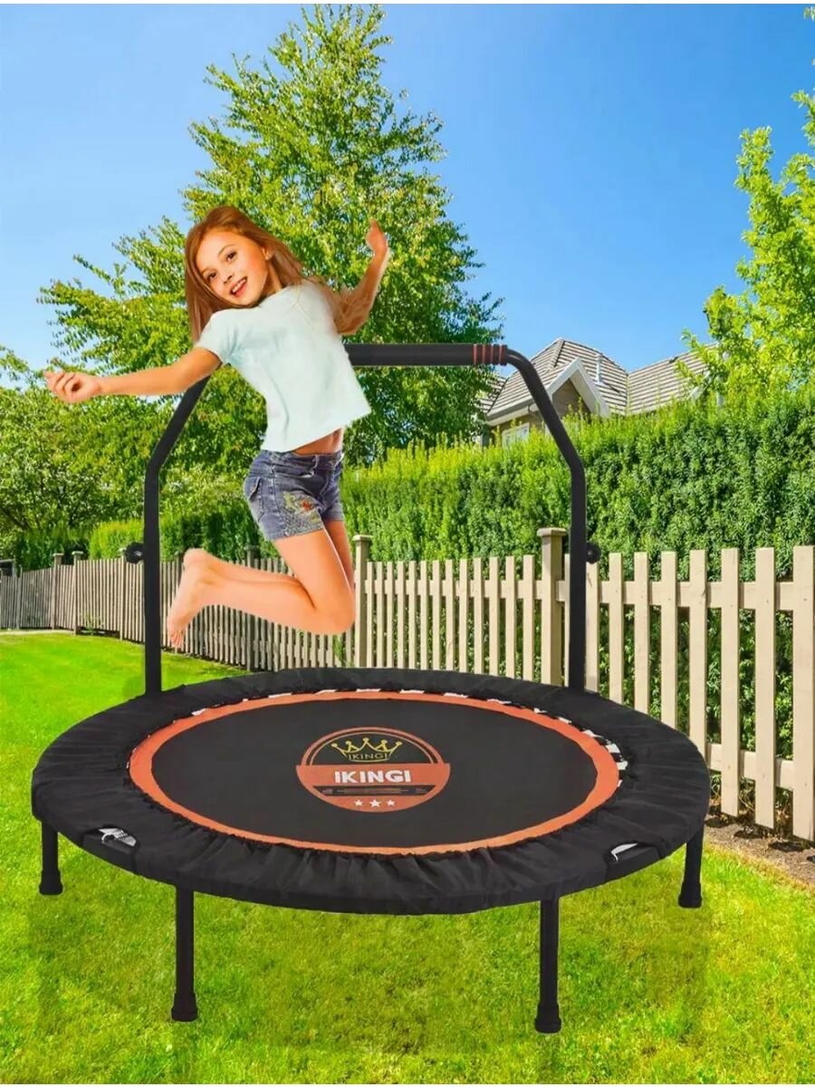 Батут для фитнеса с ручкой для джампинга IKIN-GI 005
