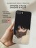 Чехол на Apple iPhone 7 Plus / Айфон 7 Плюс с принтом "Аниме девушка с котиком"