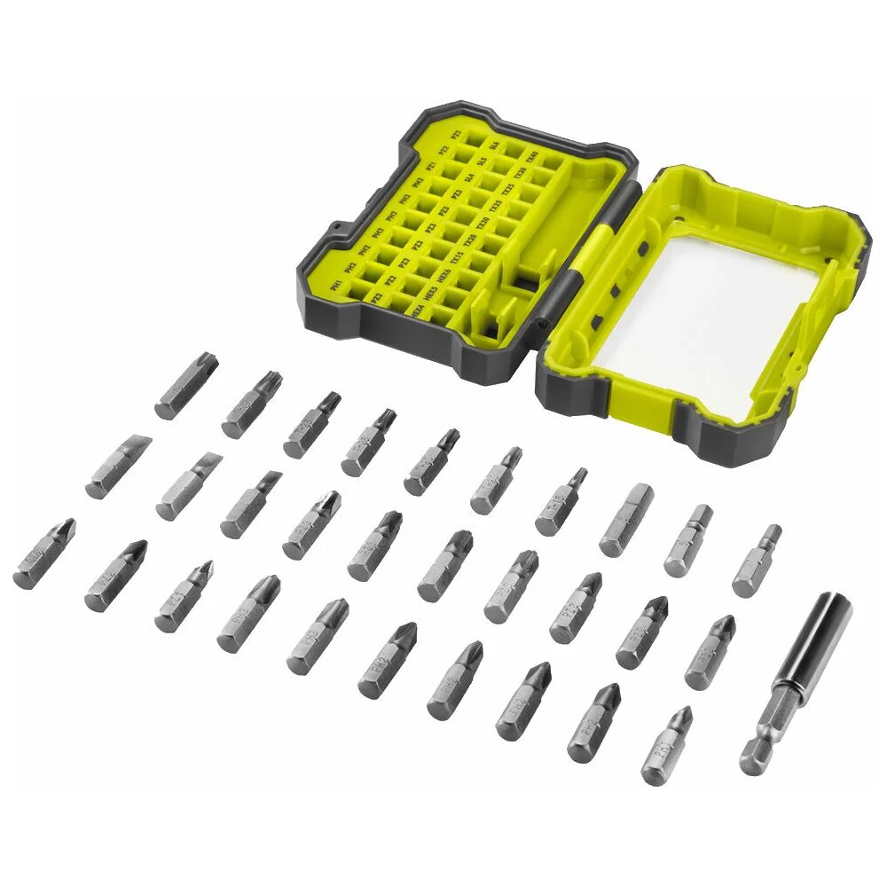 Набор бит RAK31MSD Ryobi, 5132003307 – магнитные биты с магнитным наконечником, держателем и прочным футляром — фото 1