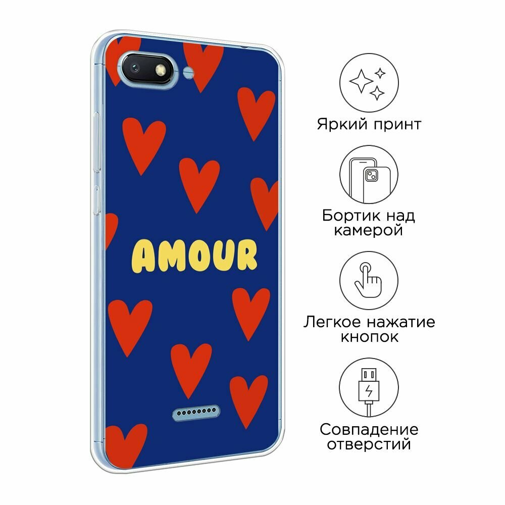 Чехол на Xiaomi Redmi 6A / Сяоми Редми 6А с принтом "Amour art - 14 февраля" — фото 1